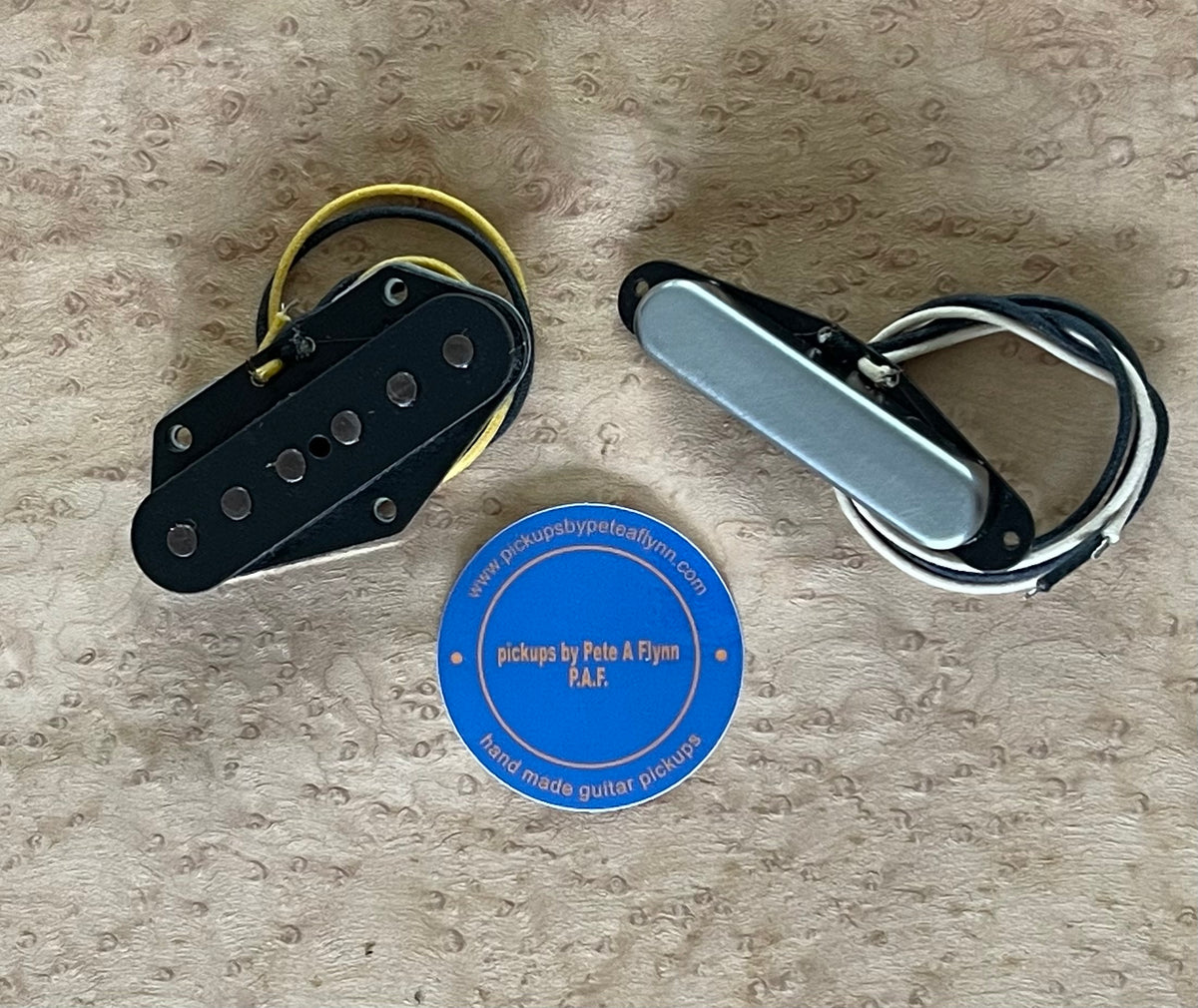 Pickups by Pete A Flynn Broadcaster/Blackguard set #75 | The Music Gallery